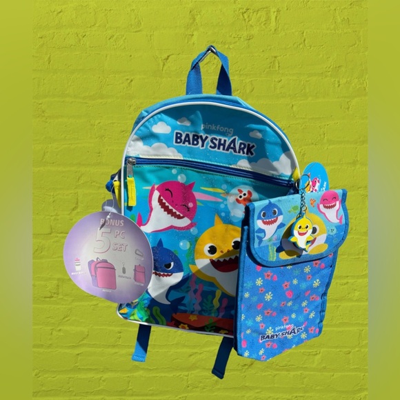Accessories | Baby Shark Backpack 5 Piece Set | Poshmark